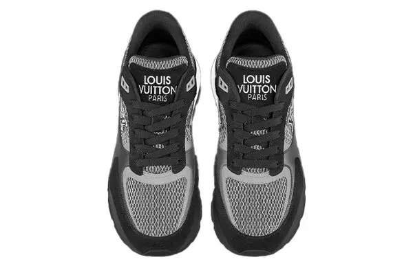 LOUIS VUITTON Run Away Sneakers - Black/grey/white