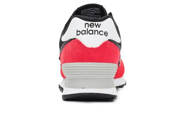 NEW BALANCE 574 Series Athletic Sneakers - Red/black/white