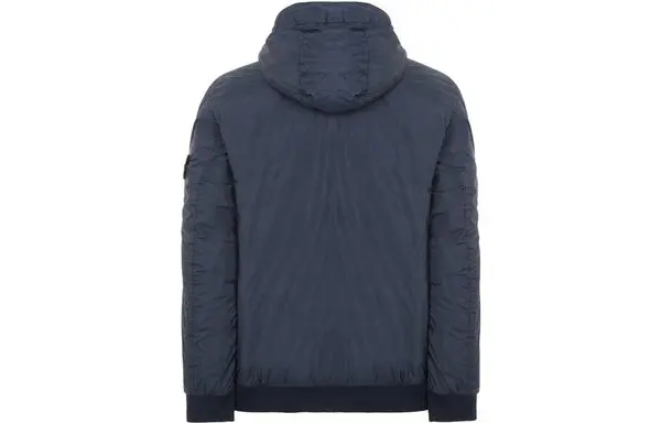 Stone Island Crinkle Reps Jacket With Pocket Detail - Navy