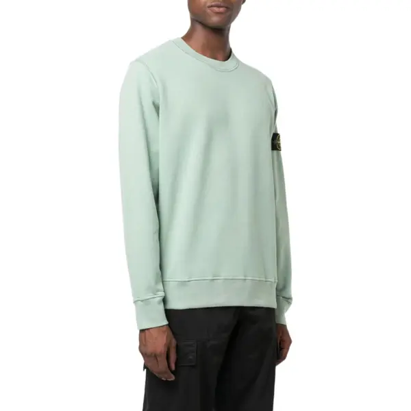 Stone Island Logo Patch Sweatshirt - Green
