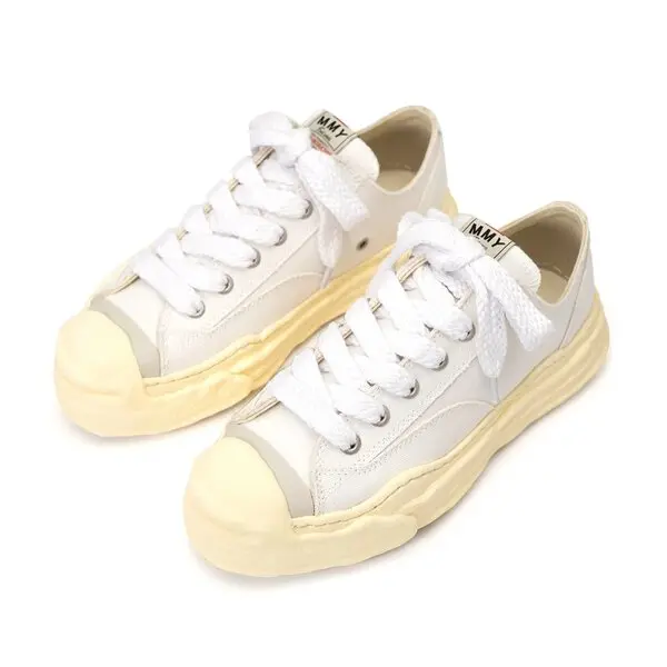 Mihara Yasuhiro Hank Vl Og Sole Canvas Low-top Sneaker - White