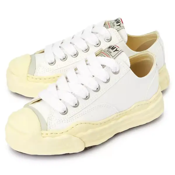Mihara Yasuhiro Hank Vl Og Sole Canvas Low-top Sneaker - White