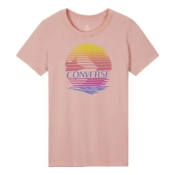 CONVERSE Icon Remix Graphic T-shirt - Pink/yellow