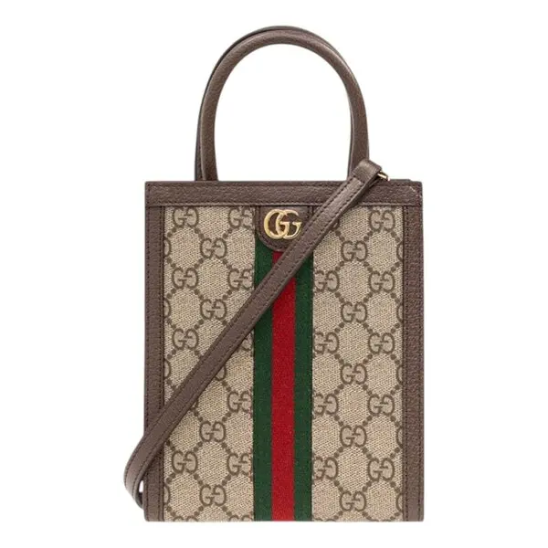 Gucci Ophidia Super Mini Shoulder Bag - Beige/brown
