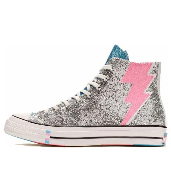 CONVERSE Chuck 70 Hi "pride Shimmering Silver" Sneakers - Pink