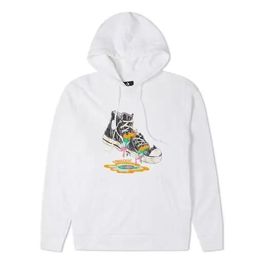 CONVERSE Graphic Hoodie - White