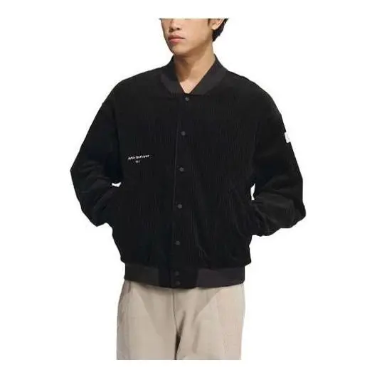 Adidas Corduroy Bomber Jacket - Black