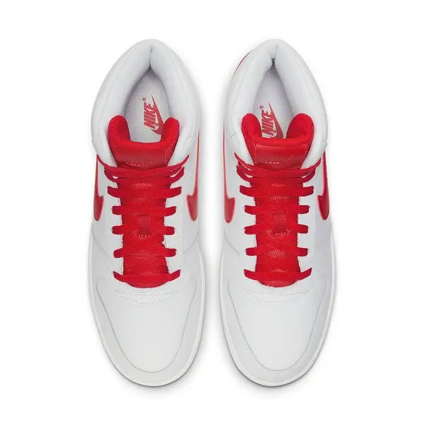 Nike Ebernon Mid Sneakers - White/red
