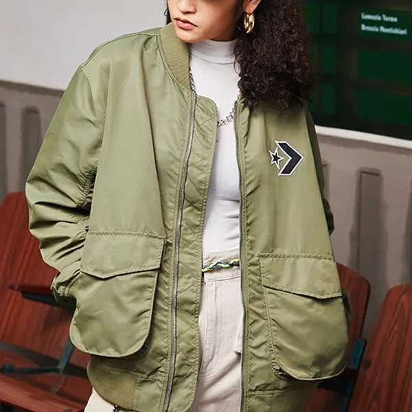 CONVERSE Logo Aviator Jacket