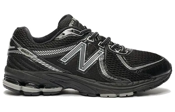NEW BALANCE 860 V2 Athletic Sneakers - Black/silver