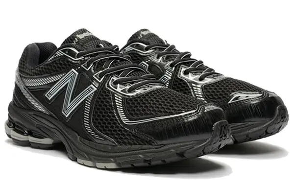 NEW BALANCE 860 V2 Athletic Sneakers - Black/silver