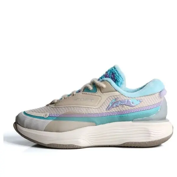LI-NING Soft Warm Sneakers - Blue/beige