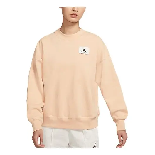 JORDAN Air Logo Knitting Round-neck Sweatshirt - Orange