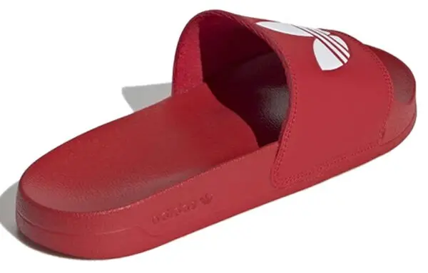 Adidas Adilette Lite Slides With Trefoil Logo - Red