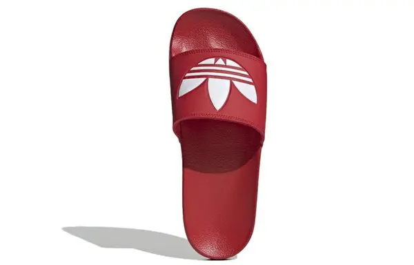 Adidas Adilette Lite Slides With Trefoil Logo - Red