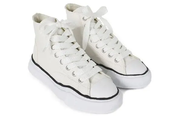 Mihara Yasuhiro Peterson Og Sole Canvas High-top Sneakers - White