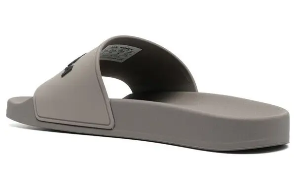 Balenciaga Rubber Pool Slides - Grey/black