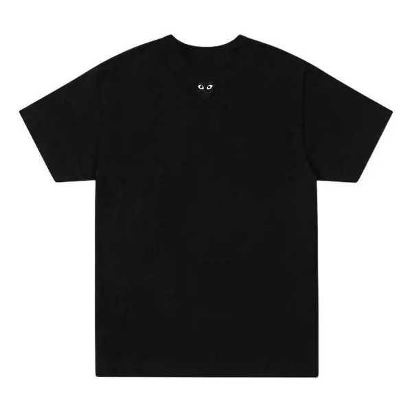 Play Comme Des Garcon Ss25 Back Emblem T-shirt - Black