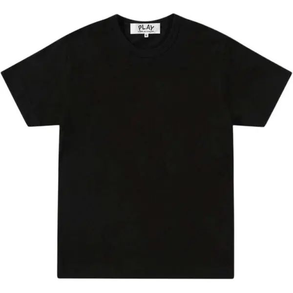 Play Comme Des Garcon Ss25 Back Emblem T-shirt - Black