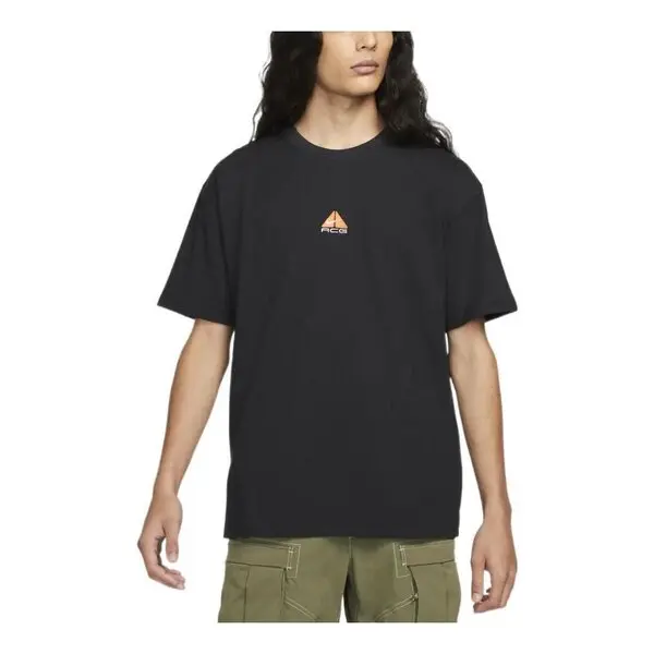 Nike Front Logo T-shirt 'black Orange