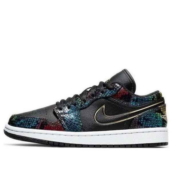 JORDAN 1 Low 'multi Snakeskin - Black/multi