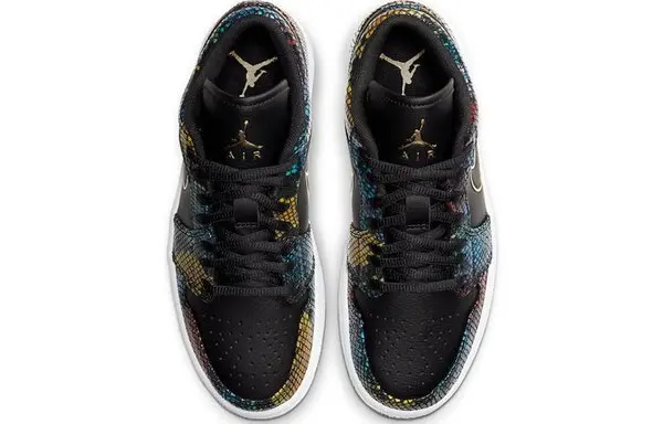 JORDAN 1 Low 'multi Snakeskin - Black/multi