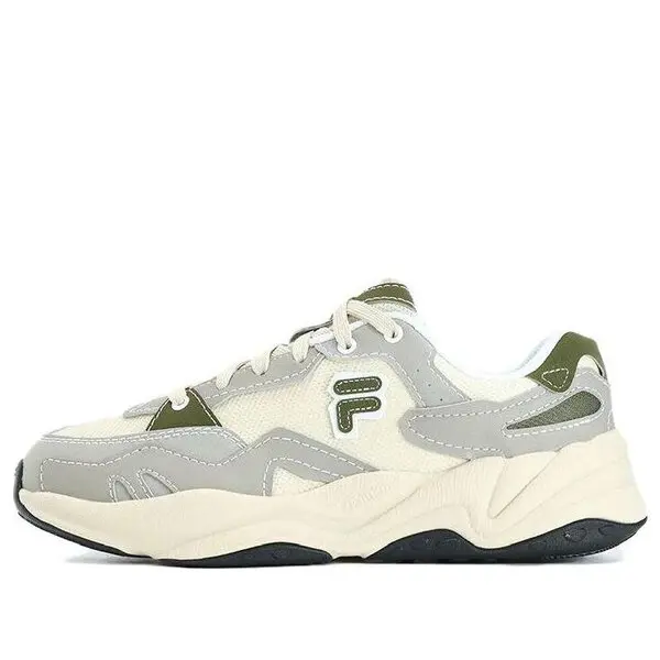 FILA FUSION Flash Lace-up Sneakers - Grey/beige/green