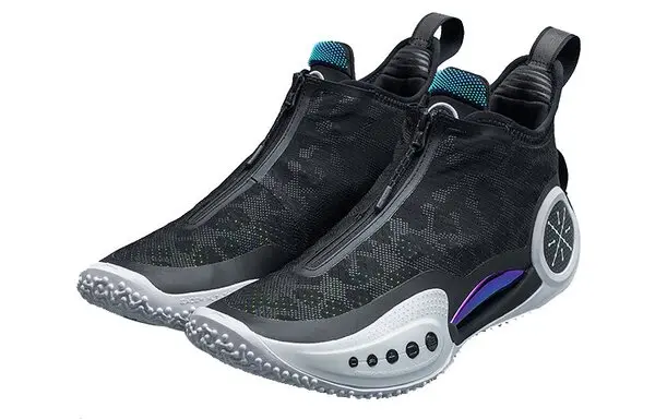 LI-NING Way Of Wade "first Born" Athletic Sneakers - Black/grey/blue