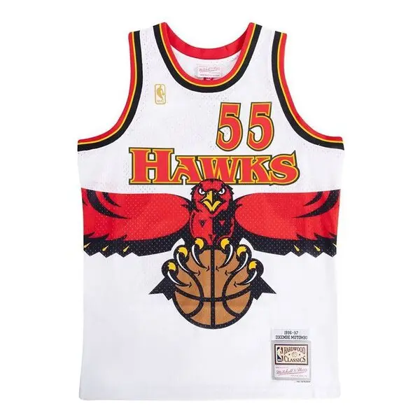 Mitchell & Ness X Nba Atlanta Hawks 1996-97 Swingman Jersey Dikembe Mutombo 55 - White/red