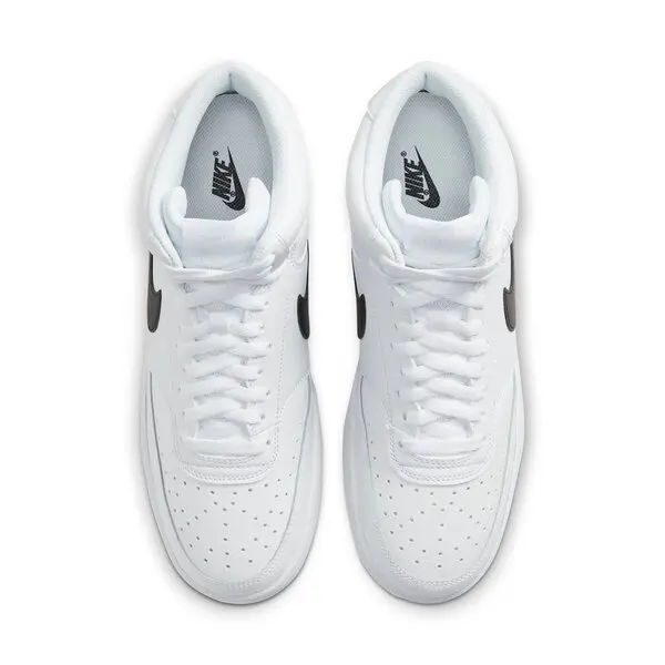 Nike Court Vision Mid Top Sneakers - White/black