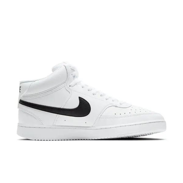 Nike Court Vision Mid Top Sneakers - White/black