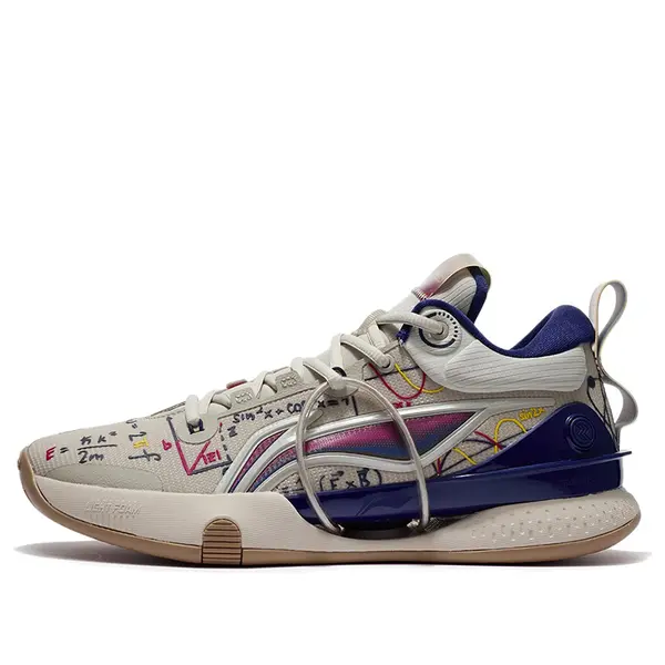 LI-NING Speed Premium Athletic Sneakers - Beige/navy