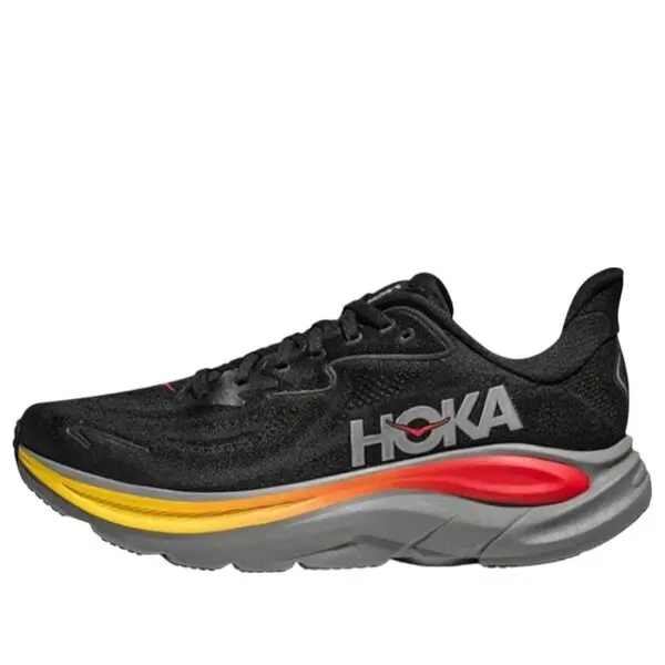 Hoka One One Clifton Athletic Sneakers - Black/galactic Grey