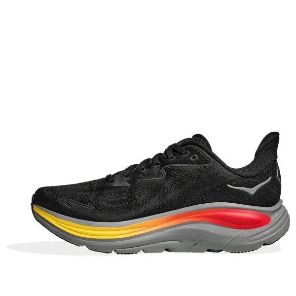 Hoka One One Clifton Athletic Sneakers - Black/galactic Grey