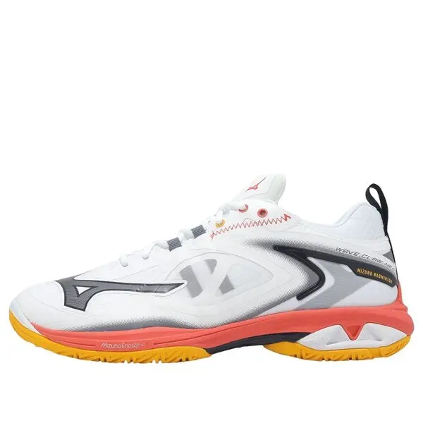 Mizuno Wave Claw Neo 3 Wide Athletic Sneakers - White/grey/pink