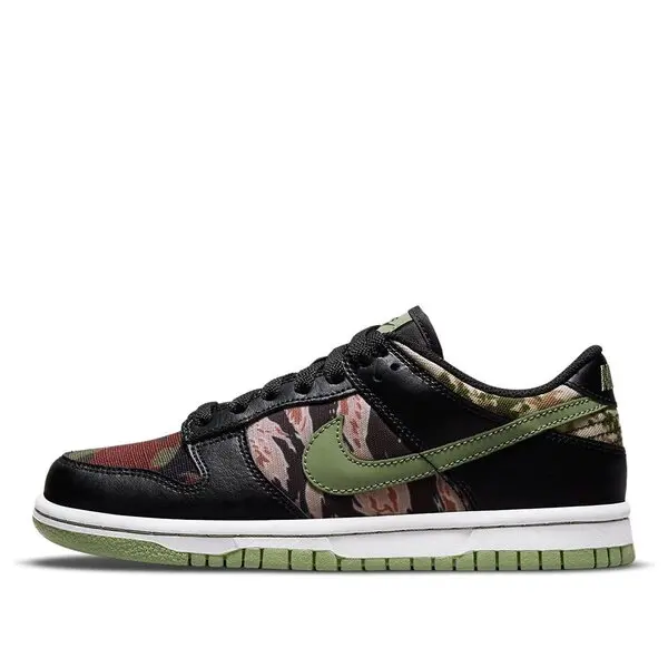 Nike Dunk Low Se Gs "black Multi-camo