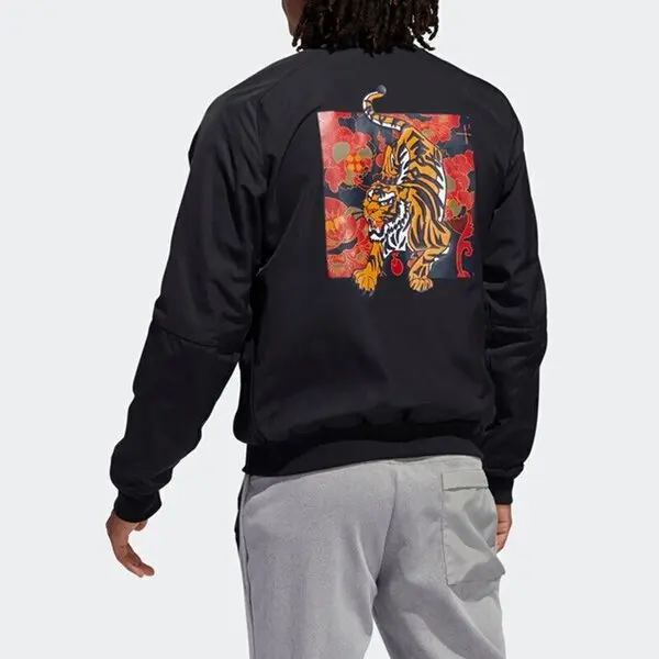 Adidas Bomber Jacket With Graphic Print