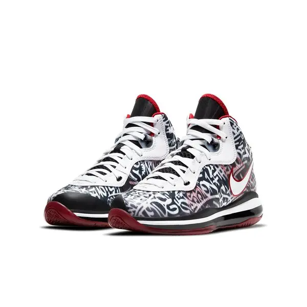 Nike Lebron 8 'graffiti' High Top Sneakers - Red/black