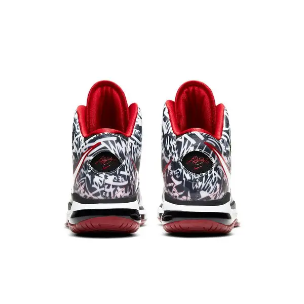 Nike Lebron 8 'graffiti' High Top Sneakers - Red/black