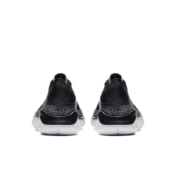 Nike Free Rn Flyknit 2018 Athletic Sneakers - White/black