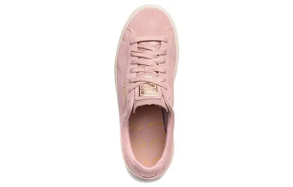 PUMA Suede Platform Satin Sneakers - Pink