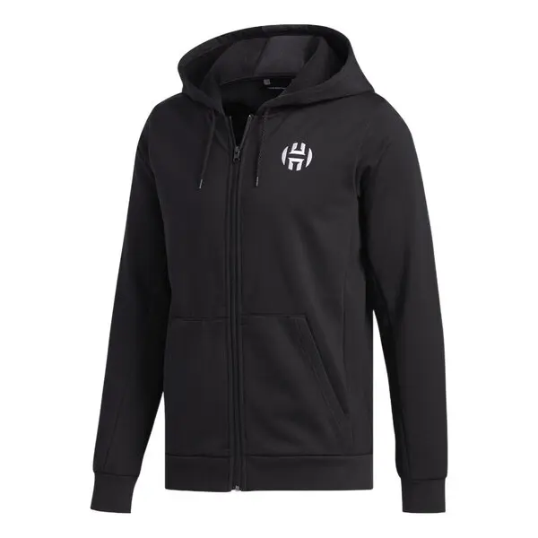 Adidas Logo Print Hooded Zipper Jacket - Default Color