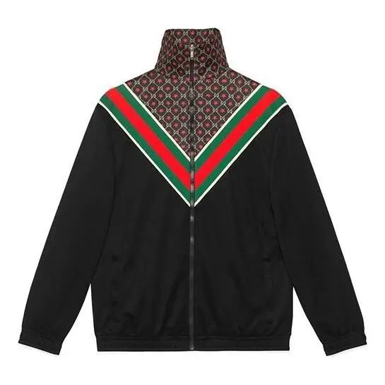 Gucci Gg Star Oversize Jersey Jacket - Black