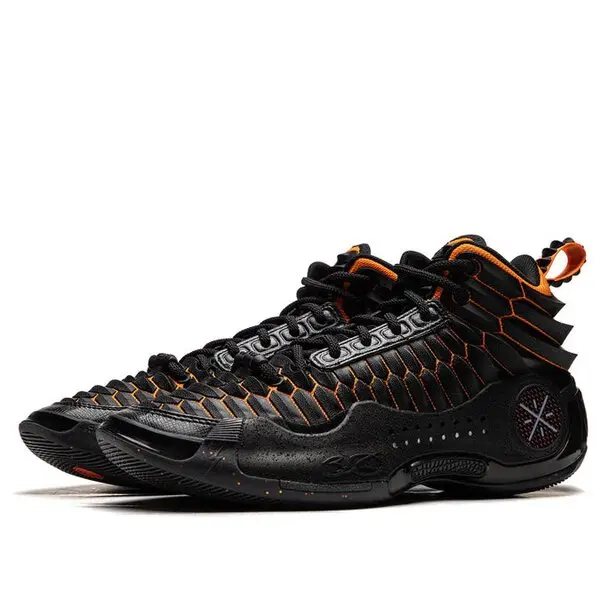 LI-NING Way Of Wade "black Dragon" Sneakers - Black/orange