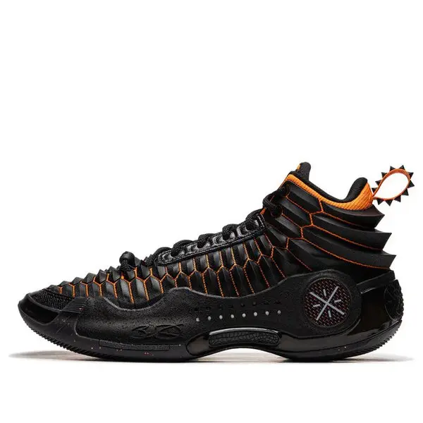 LI-NING Way Of Wade "black Dragon" Sneakers - Black/orange