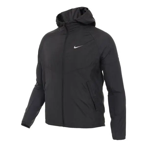 Nike Miler Repel Running Jacket - Black/white