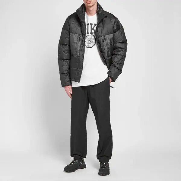 Nike Down Fill Zipper Stand Collar Puffer Jacket