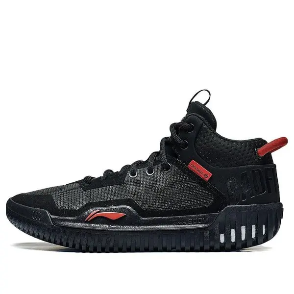 LI-NING Badfive 3 High Top Sneakers - Black/red
