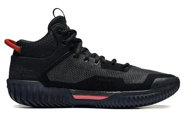 LI-NING Badfive 3 High Top Sneakers - Black/red
