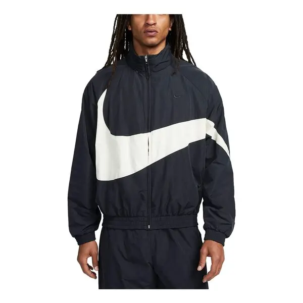 Nike Swoosh Woven Track Jacket - Black